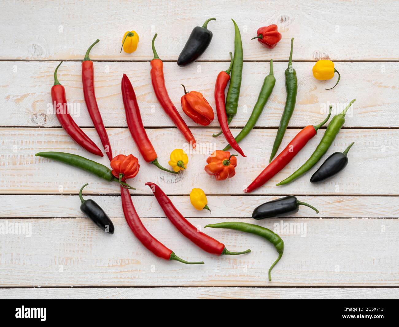 Chilli varieties hi-res stock photography and images - Alamy