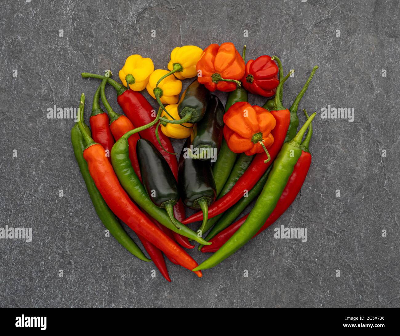 Chilli varieties hi-res stock photography and images - Alamy