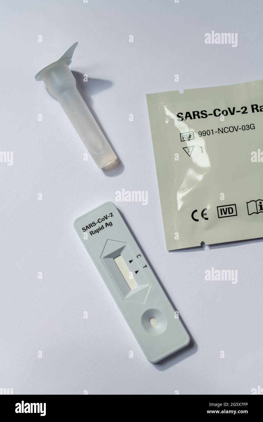 Sars Cov 2 rapid antigen test nasal kit. Self test. test at home ...