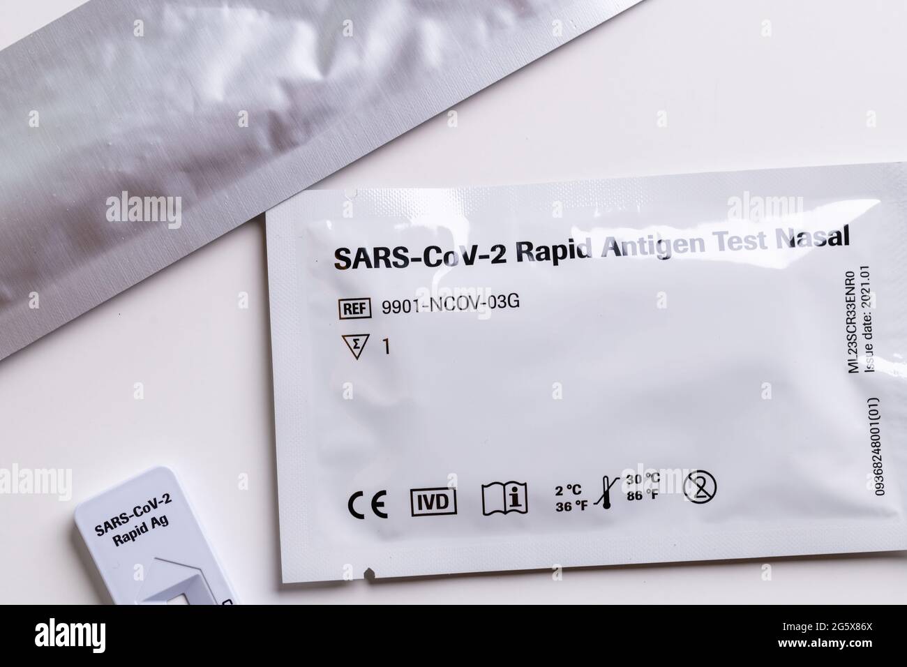 Sars Cov 2 rapid antigen test nasal kit. Self test. test at home ...