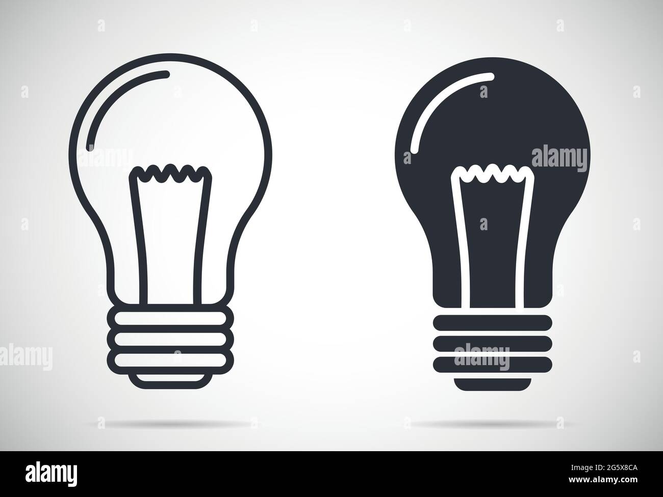 Light icon vector vectors hi-res stock photography and images - Alamy