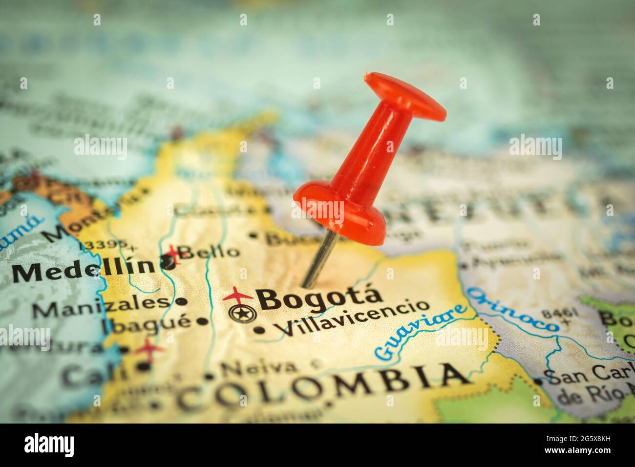Bogota map hi-res stock photography and images - Alamy