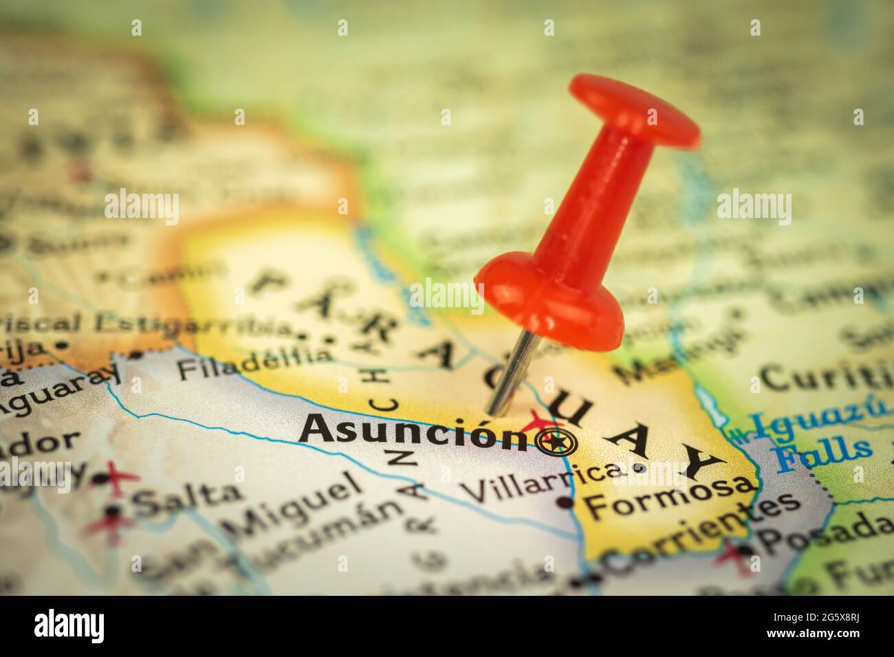 Paraguay political map capital asuncion hi-res stock photography and ...