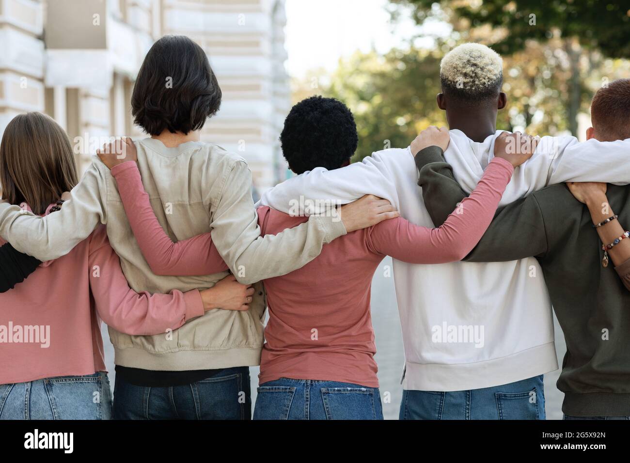 People hugging at protest hi-res stock photography and images - Alamy