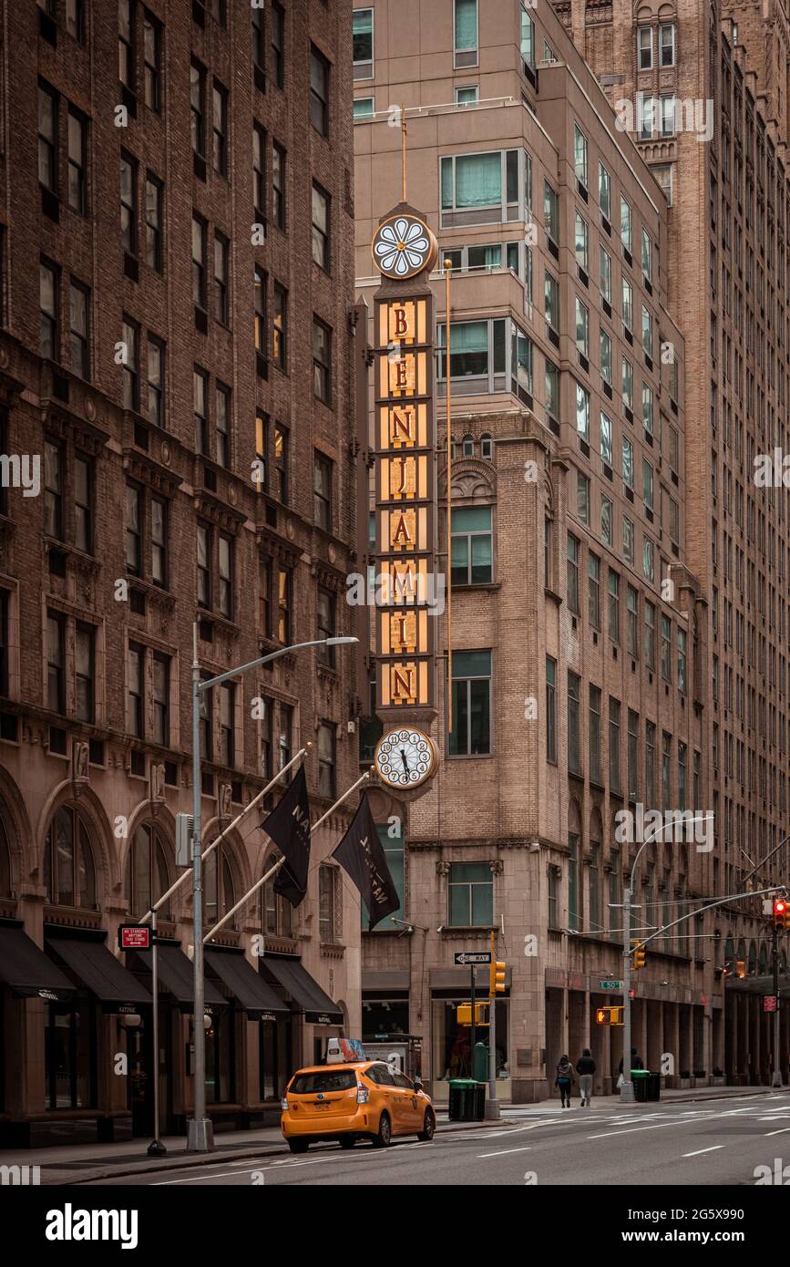 The Benjamin sign, Midtown Manhattan, New York Stock Photo - Alamy