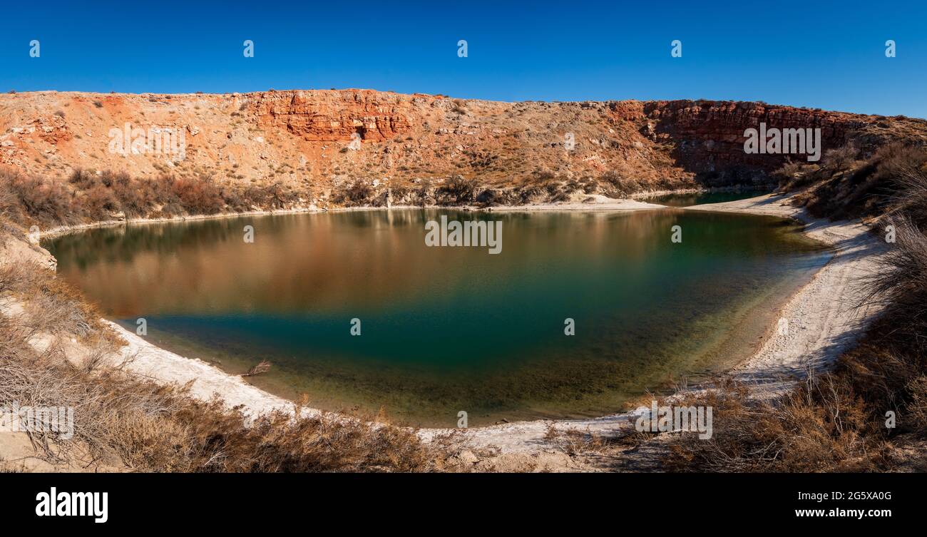 Bottomless Lakes State Park in New Mexico Stock Photo - Alamy