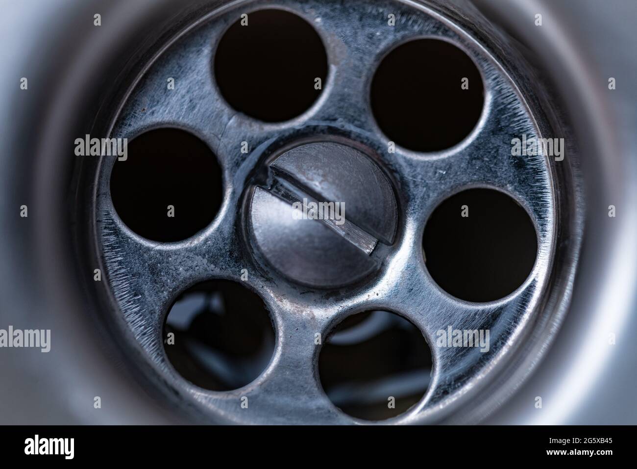 Swirl water drain hole sink hi-res stock photography and images - Alamy