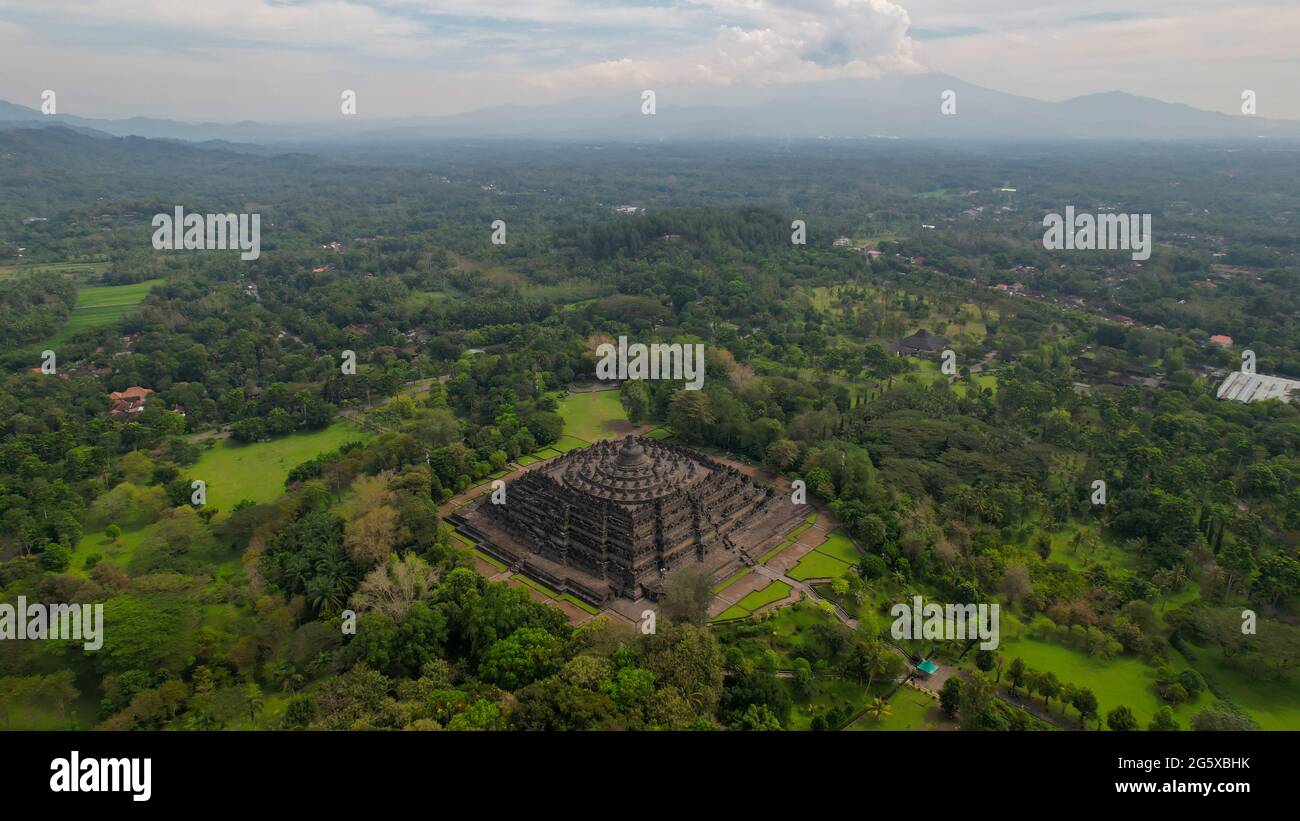 Borobudur indonesia aerial hi-res stock photography and images - Alamy