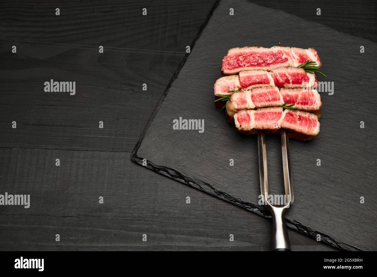 Rare steak fork hi-res stock photography and images - Alamy