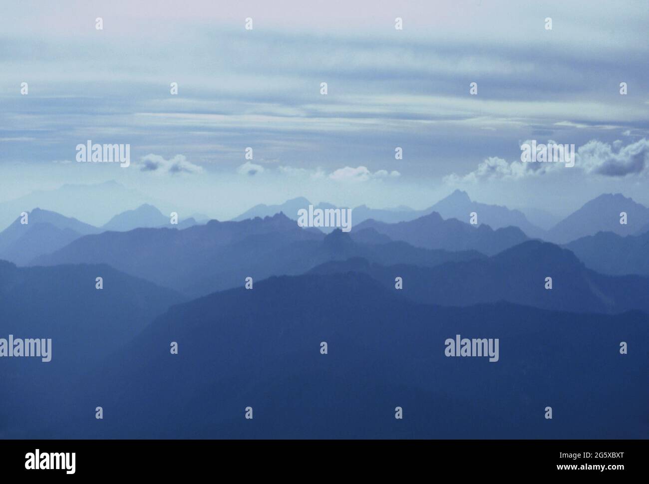 View looking west from the summit of Pugh Mt Stock Photo - Alamy