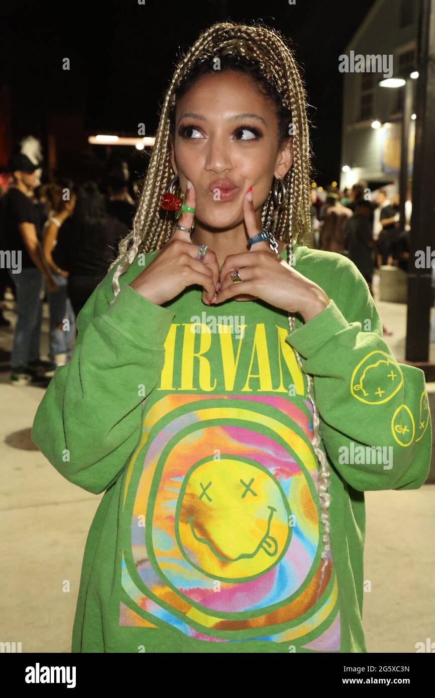 Valencia, Ca. 29th June, 2021. Samantha Logan at Space Jam: A New ...