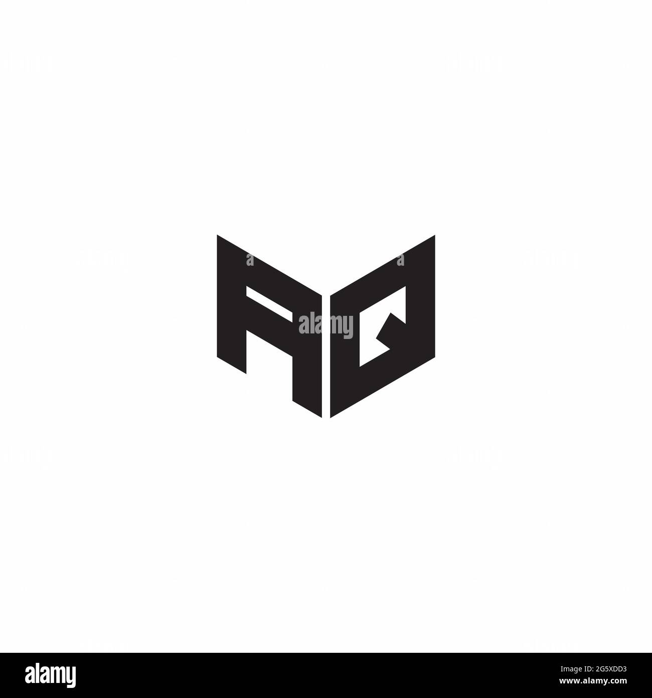 Logo Letter Monogram Initial Designs Template Isolated on White ...