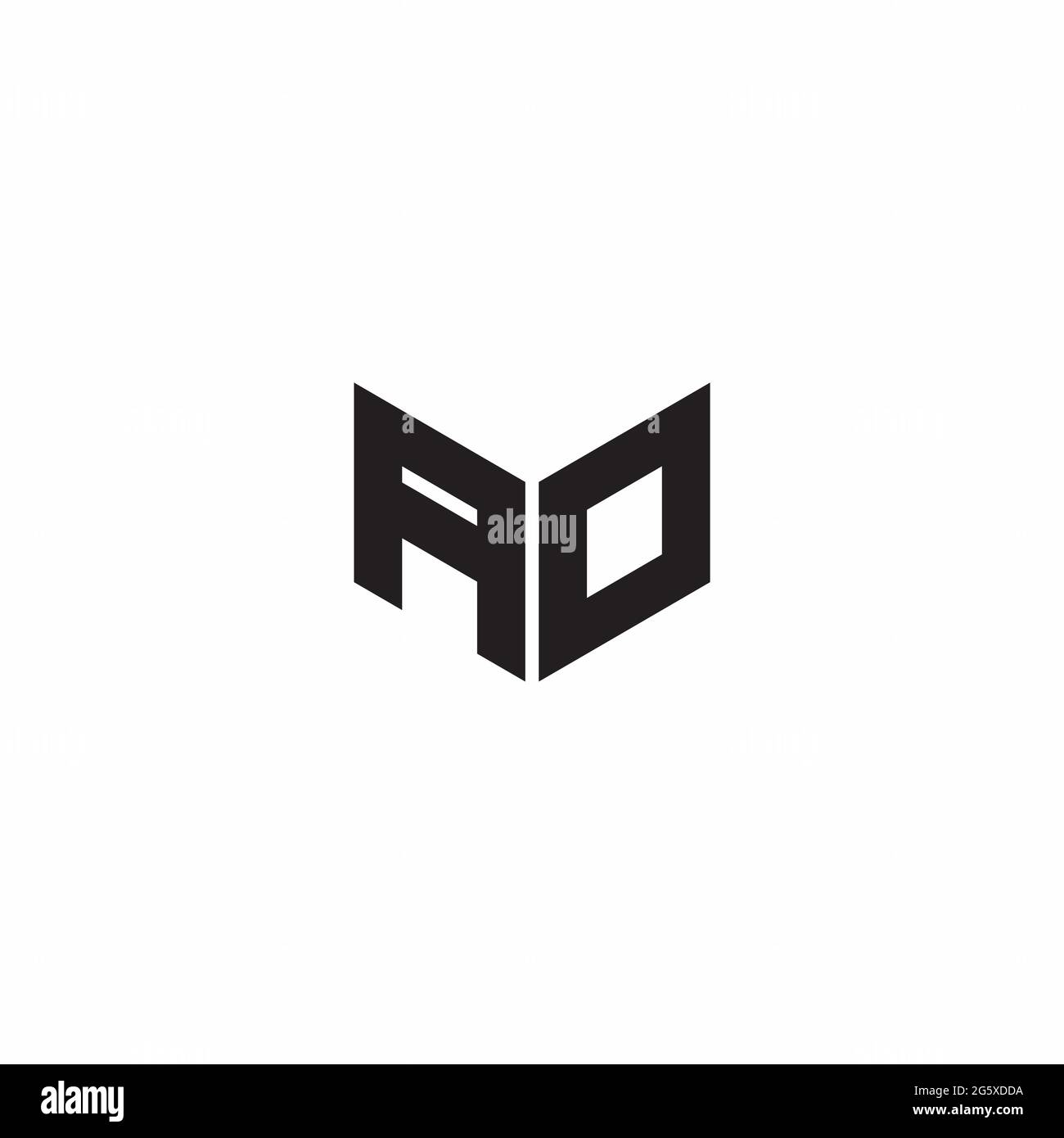 Logo Letter Monogram Initial Designs Template Isolated on White ...