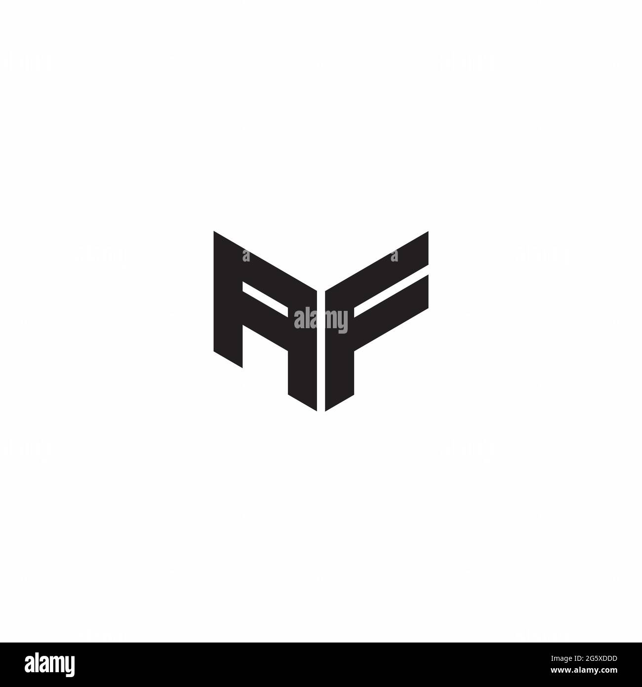 A f initial logo hi-res stock photography and images - Alamy