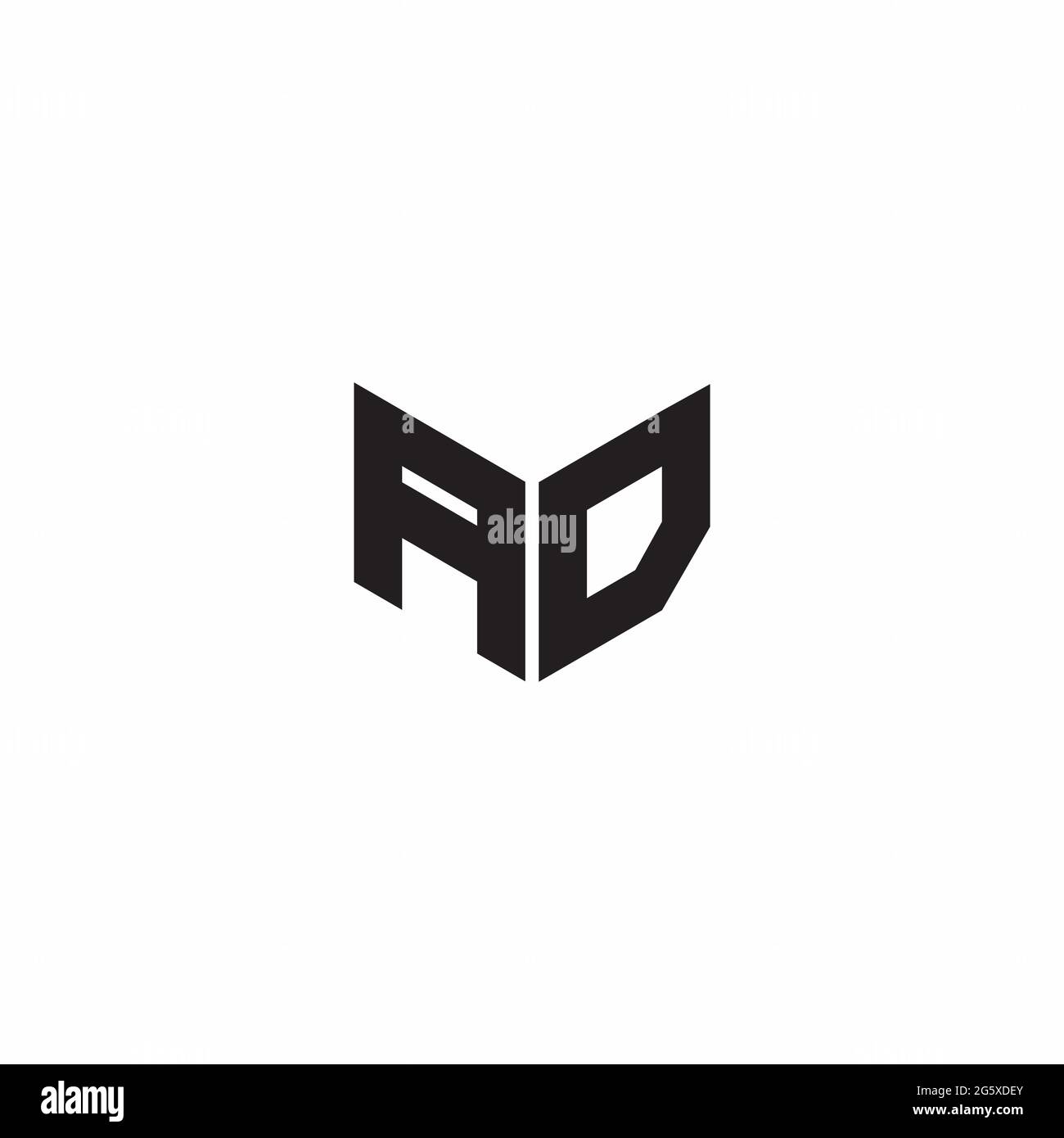 Logo Letter Monogram Initial Designs Template Isolated on White ...