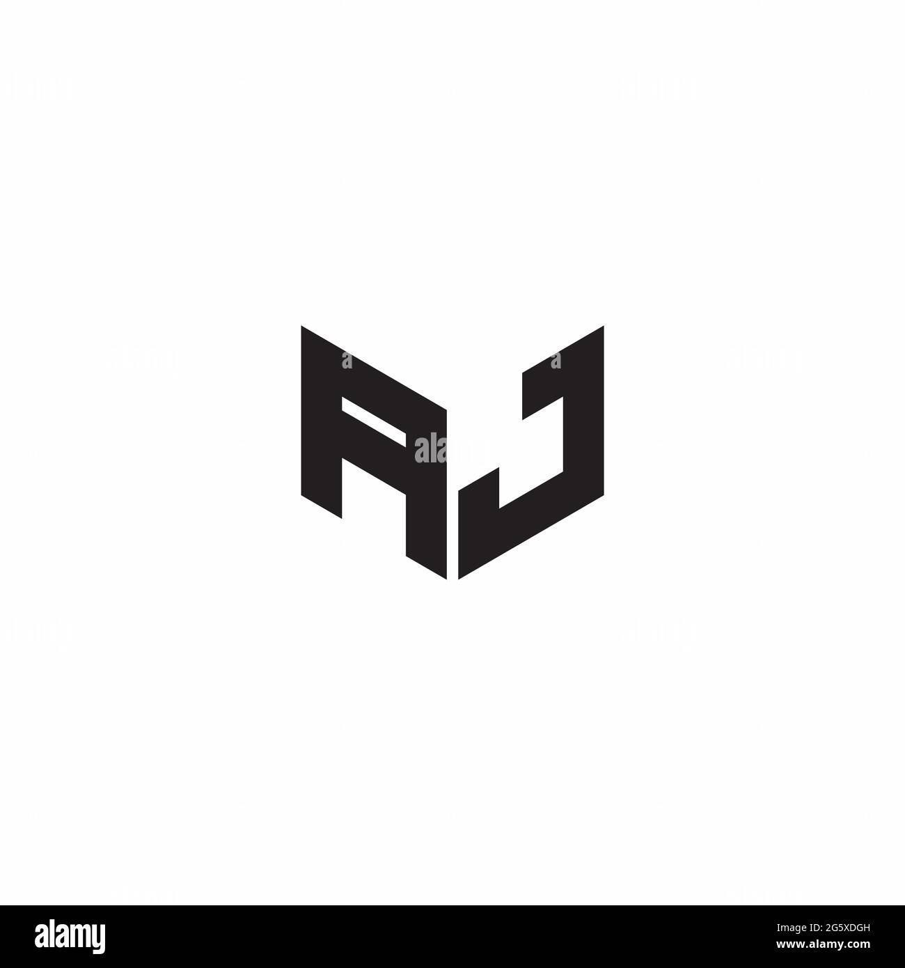 Logo Letter Monogram Initial Designs Template Isolated on White ...