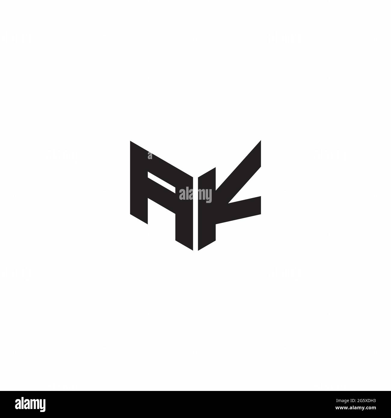 Logo Letter Monogram Initial Designs Template Isolated on White ...