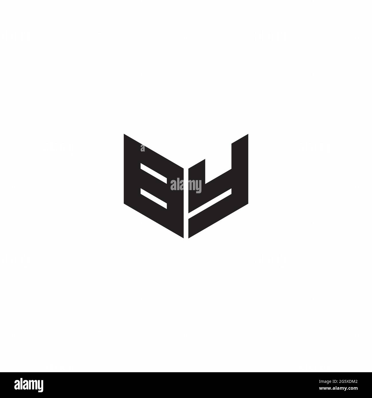 Logo Letter Monogram Initial Designs Template Isolated on White ...