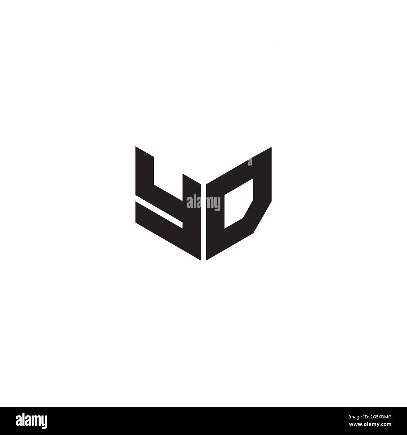 Logo Letter Monogram Initial Designs Template Isolated on White ...