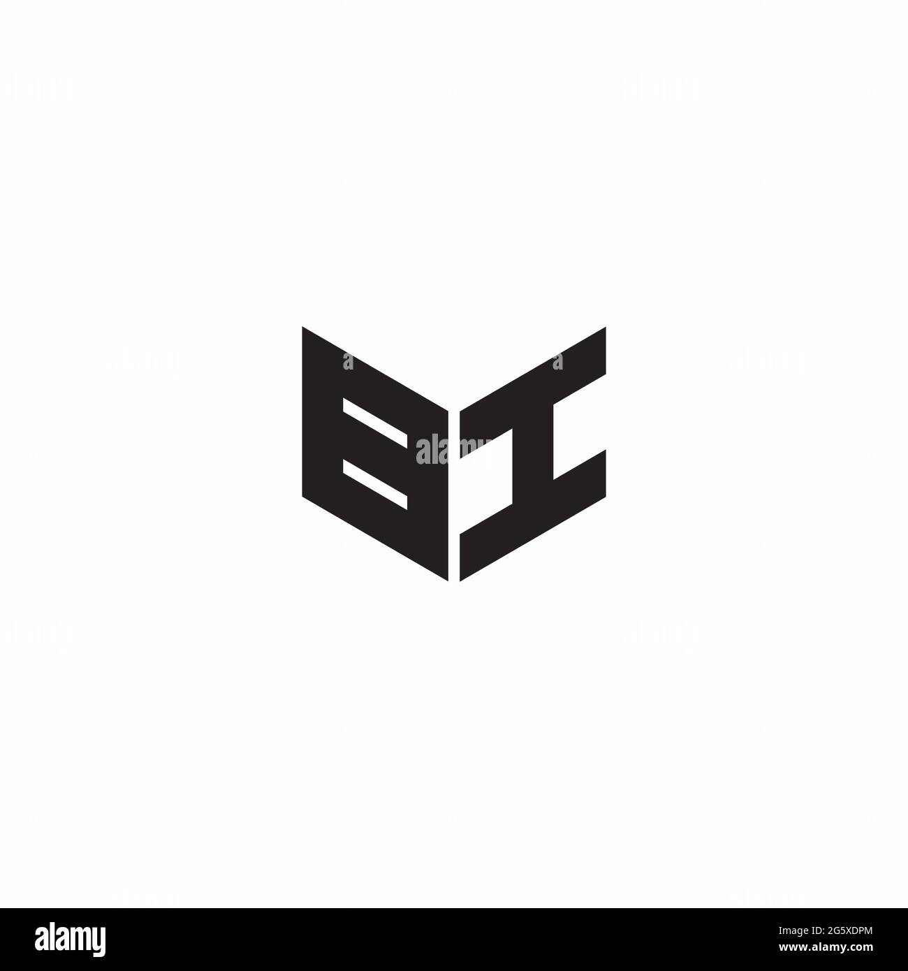 Logo Letter Monogram Initial Designs Template Isolated on White ...