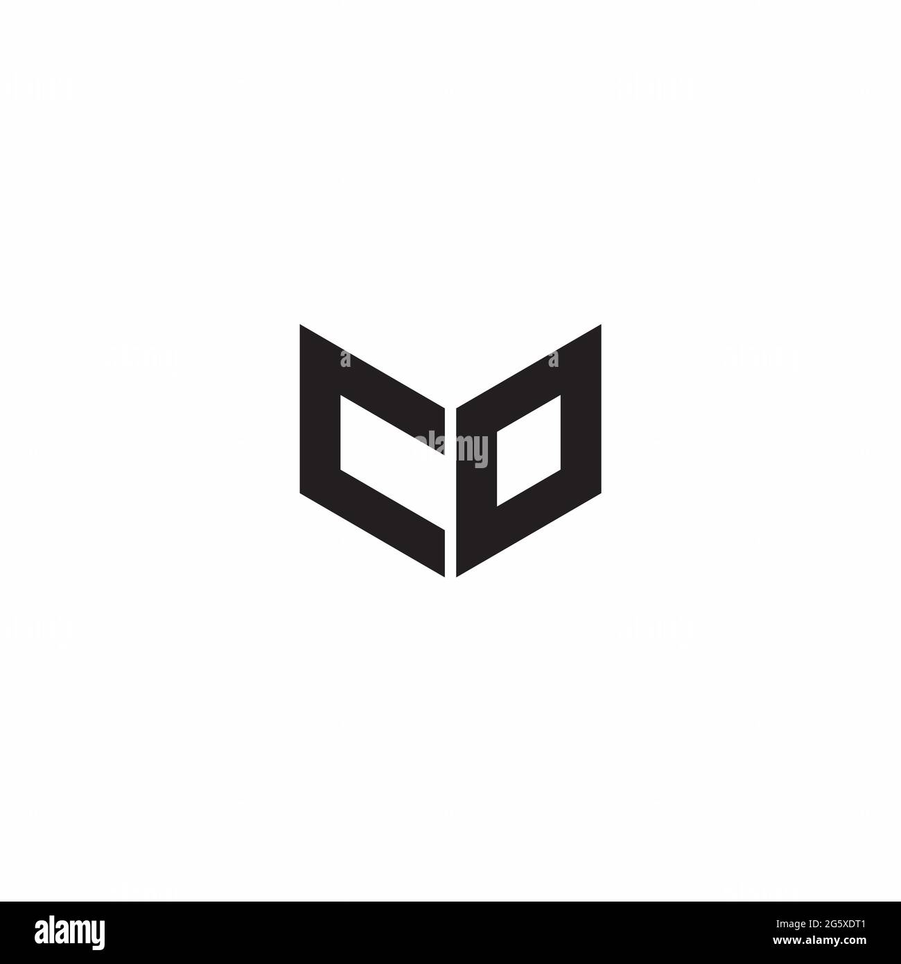 Logo Letter Monogram Initial Designs Template Isolated on White ...