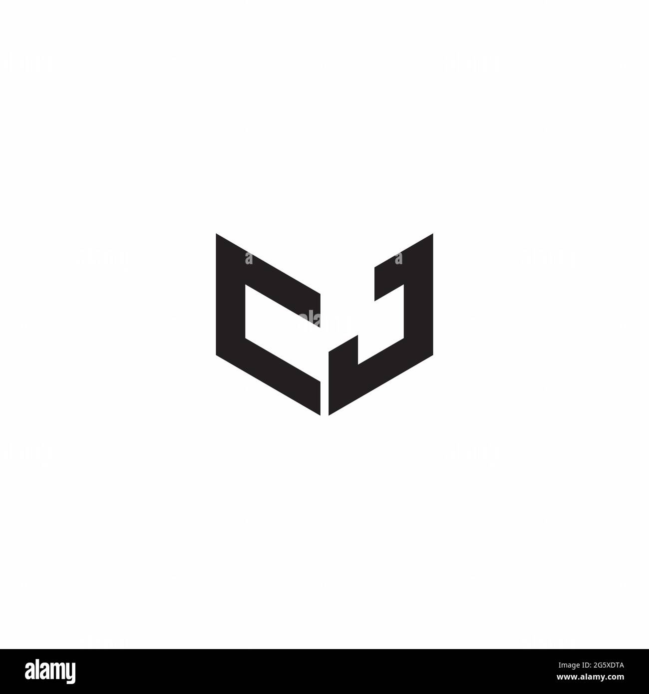 Logo Letter Monogram Initial Designs Template Isolated on White ...