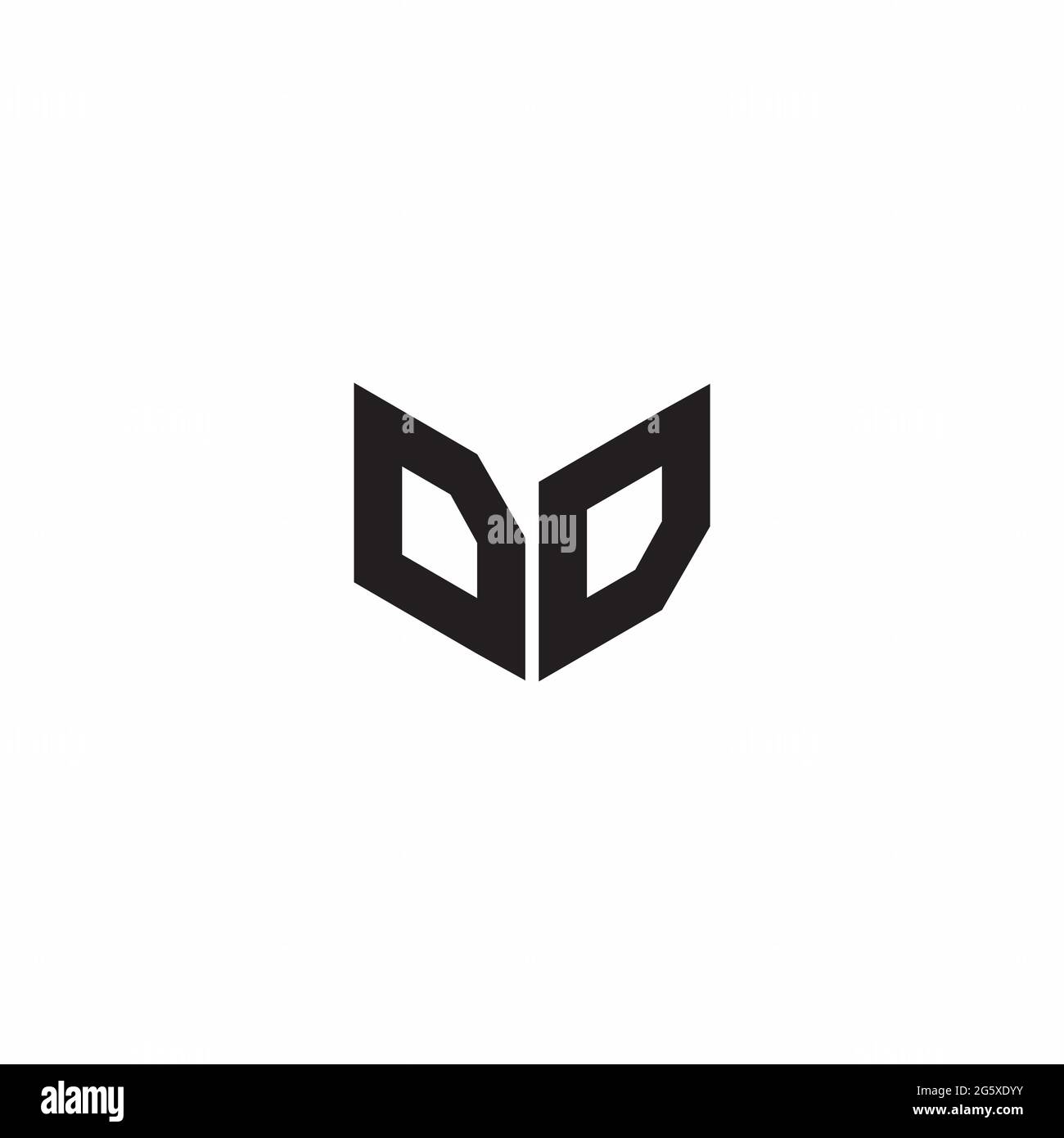 Logo Letter Monogram Initial Designs Template Isolated on White ...