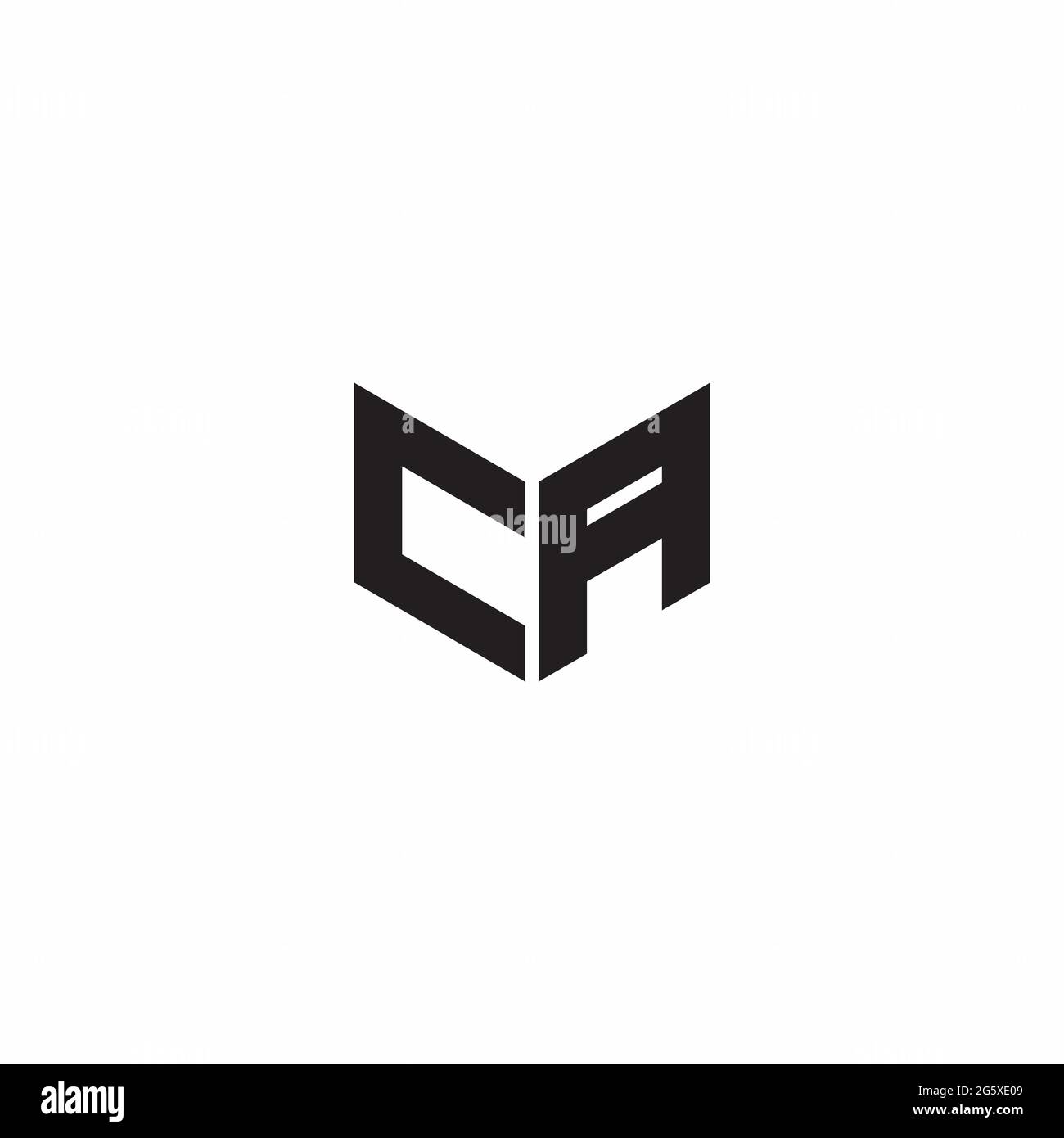 Logo Letter Monogram Initial Designs Template Isolated on White ...