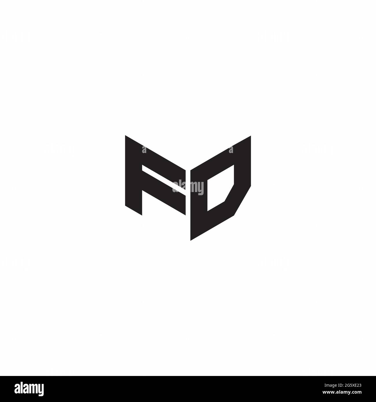 Letter fd logos hi-res stock photography and images - Alamy