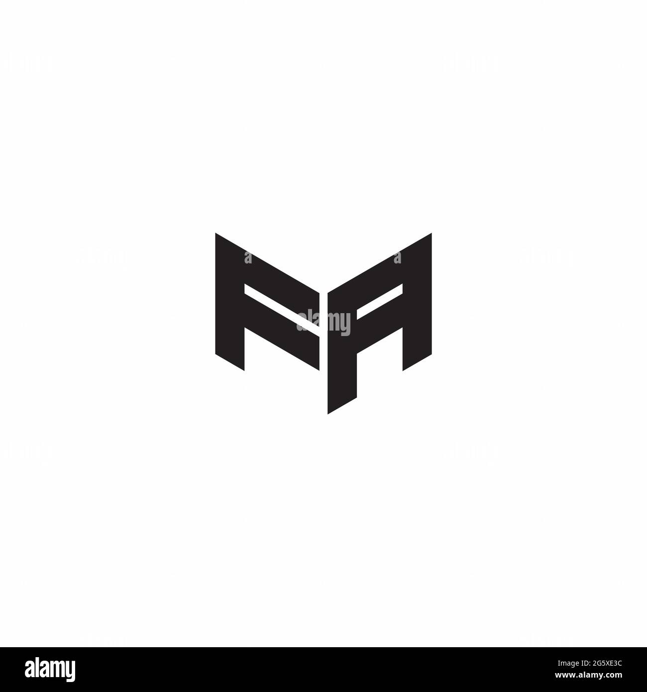 Logo Letter Monogram Initial Designs Template Isolated on White ...