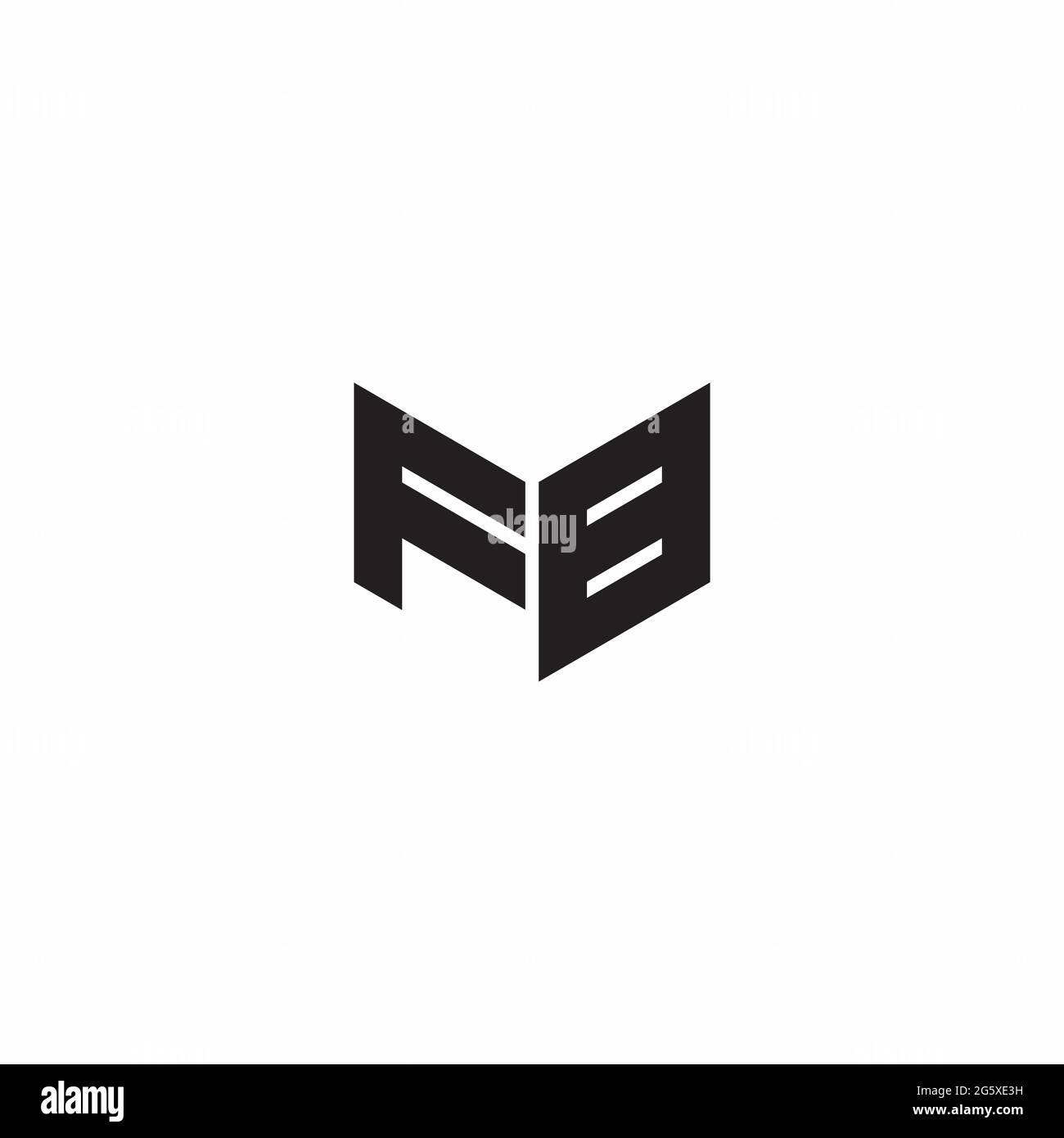 Logo Letter Monogram Initial Designs Template Isolated on White ...