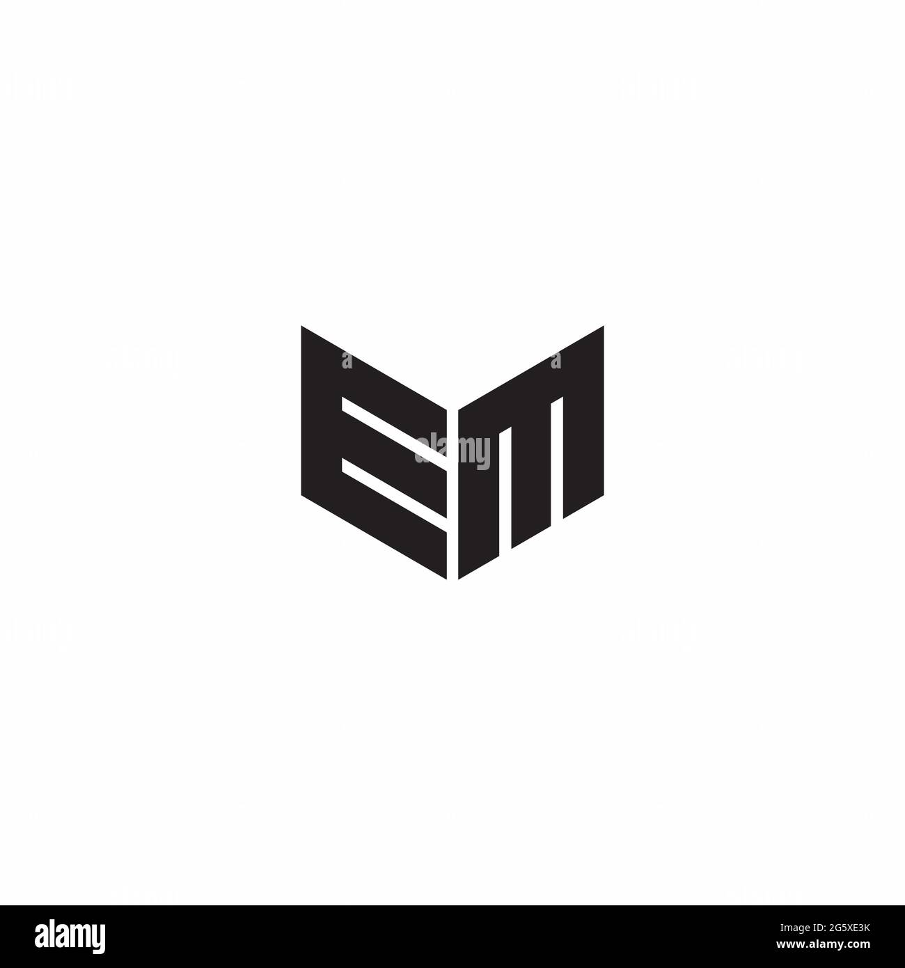 Logo Letter Monogram Initial Designs Template Isolated on White ...