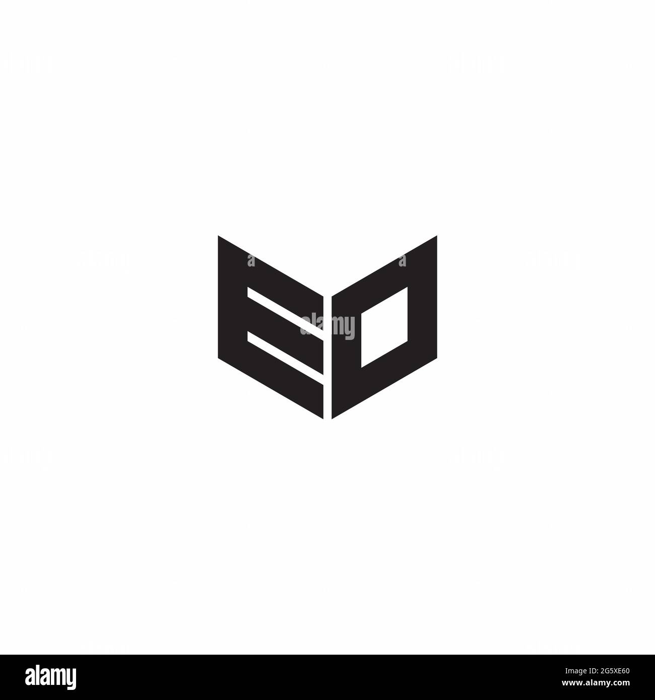 Logo Letter Monogram Initial Designs Template Isolated on White ...