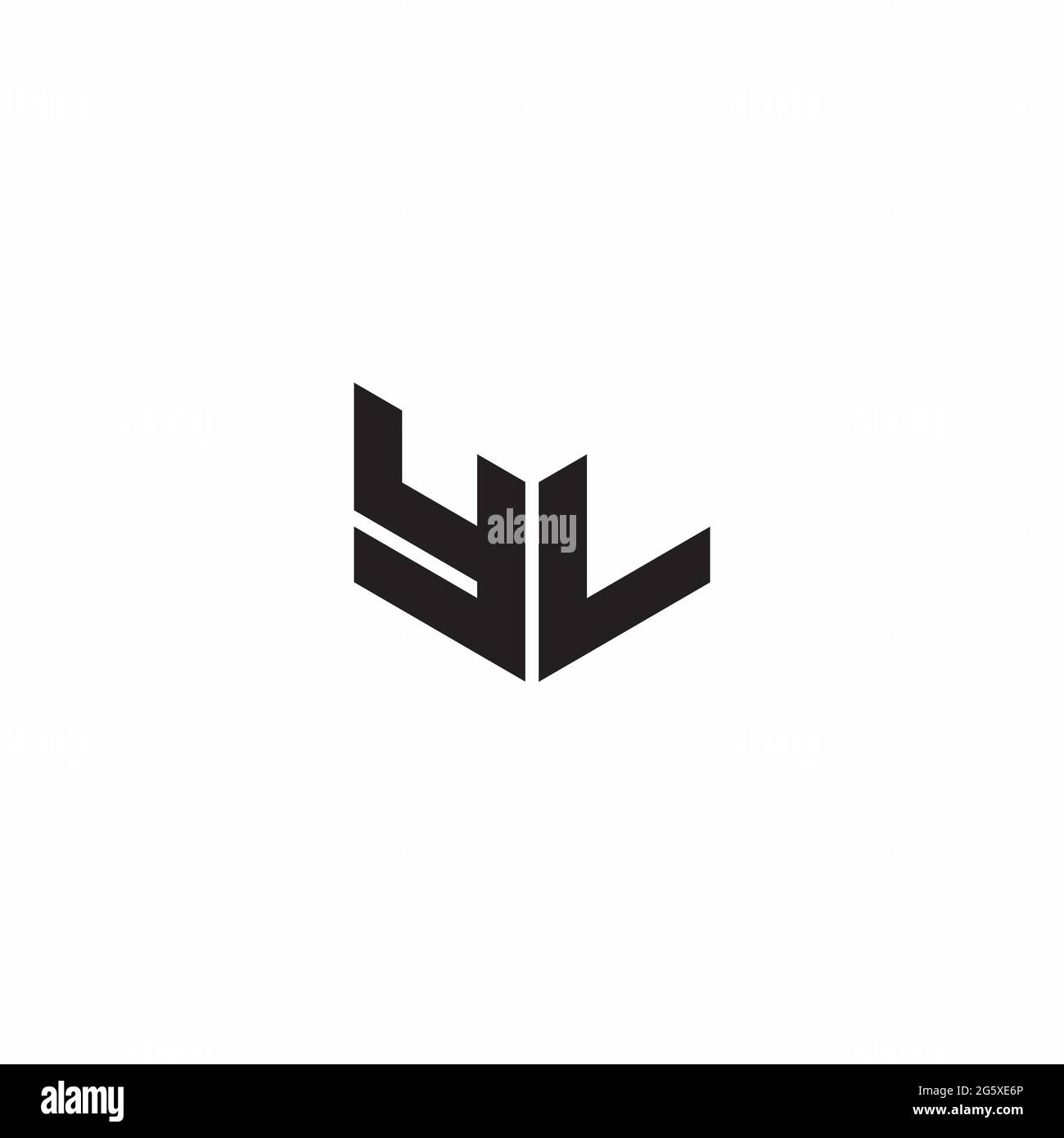 Logo Letter Monogram Initial Designs Template Isolated on White ...