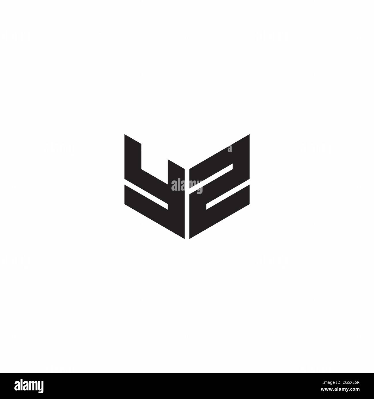 Logo Letter Monogram Initial Designs Template Isolated on White ...