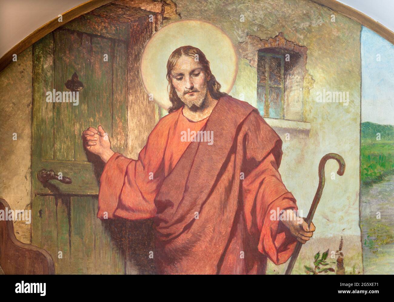 Jesus knocking on the door hi-res stock photography and images - Alamy