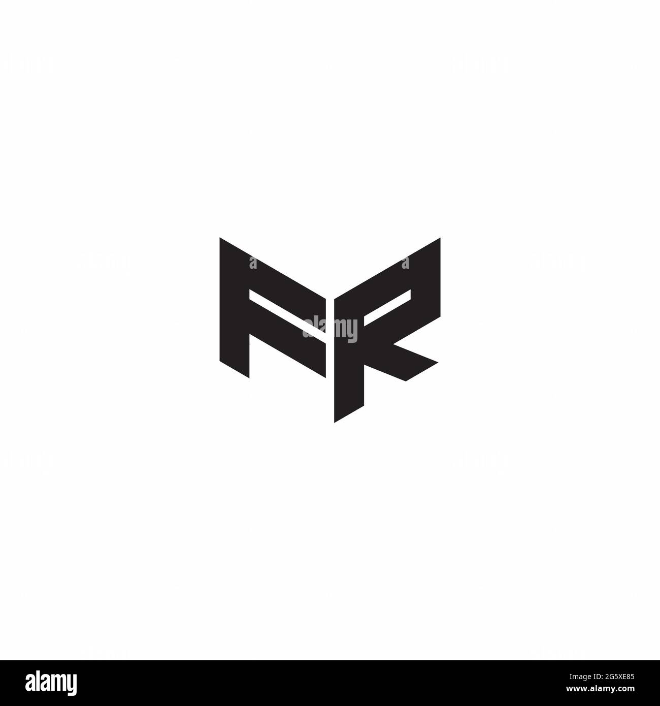 Logo Letter Monogram Initial Designs Template Isolated on White ...