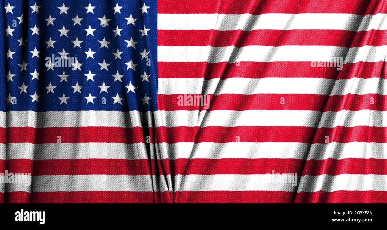 United States of America Flag in original colors and proportion 3D ...