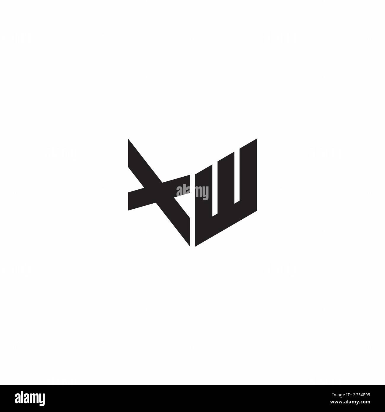 Logo Letter Monogram Initial Designs Template Isolated on White ...