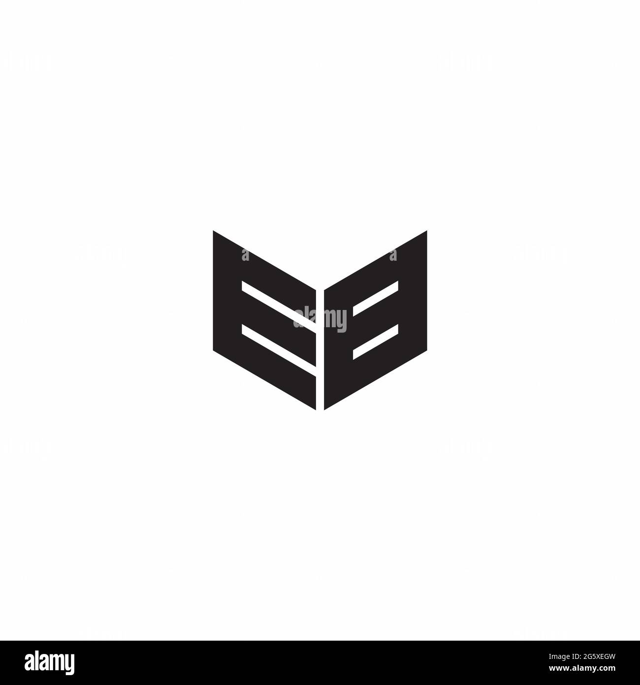 Logo Letter Monogram Initial Designs Template Isolated on White ...