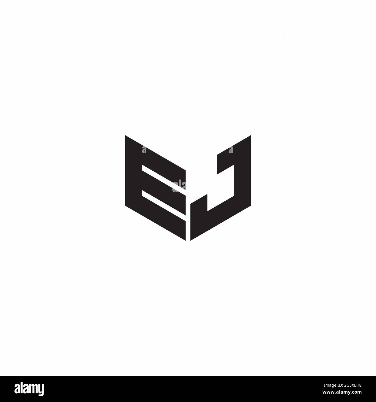 Logo Letter Monogram Initial Designs Template Isolated on White ...