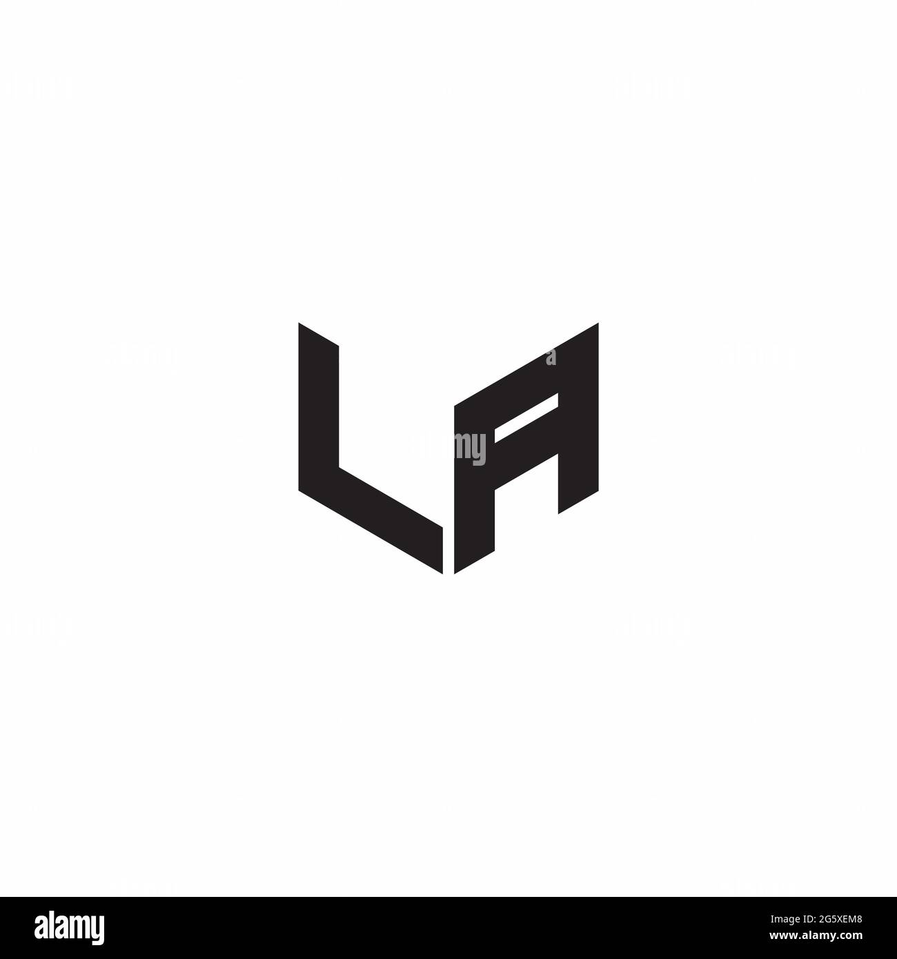 Logo Letter Monogram Initial Designs Template Isolated on White ...