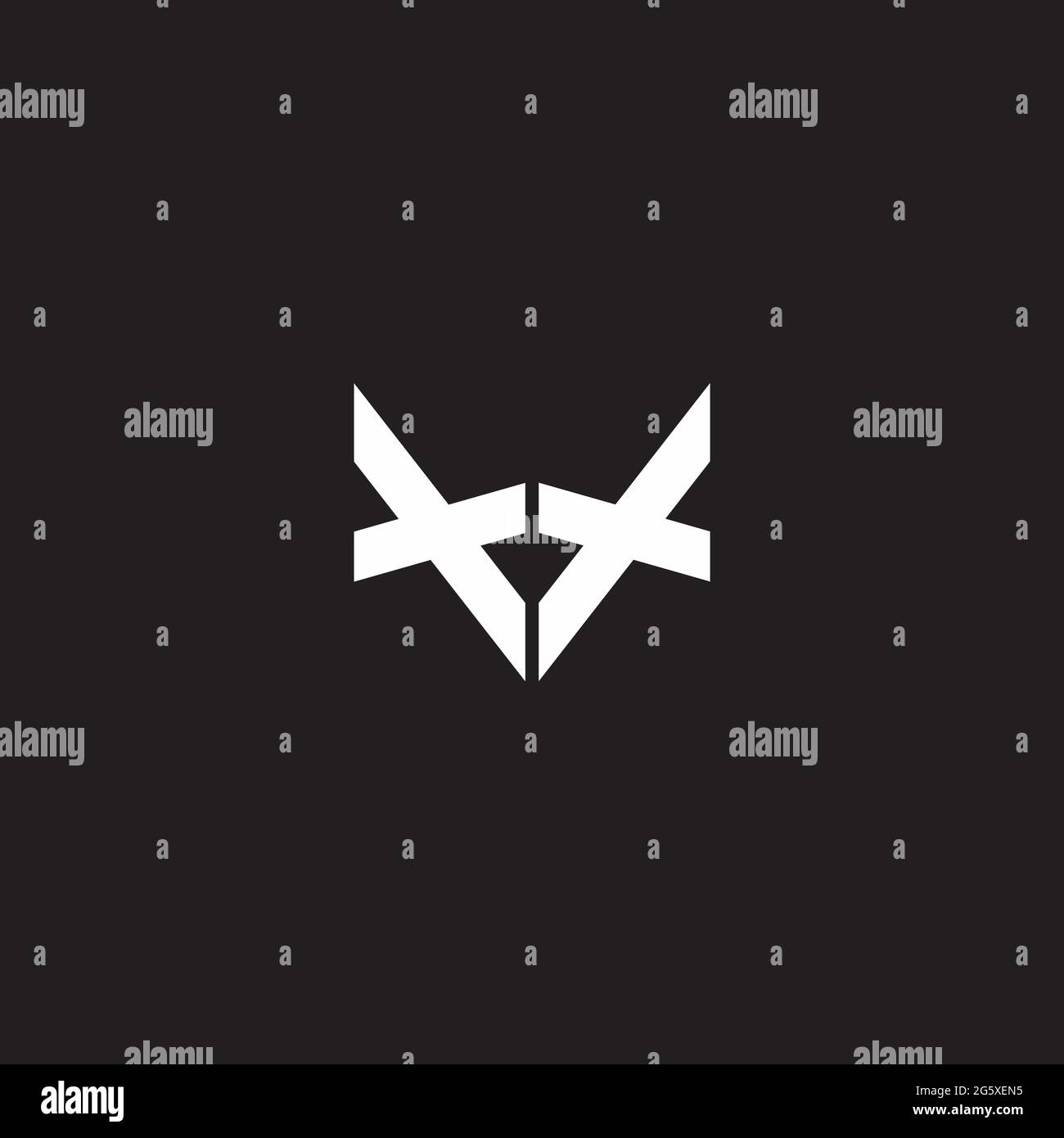 Logo Letter Monogram Initial Designs Template Isolated on White ...