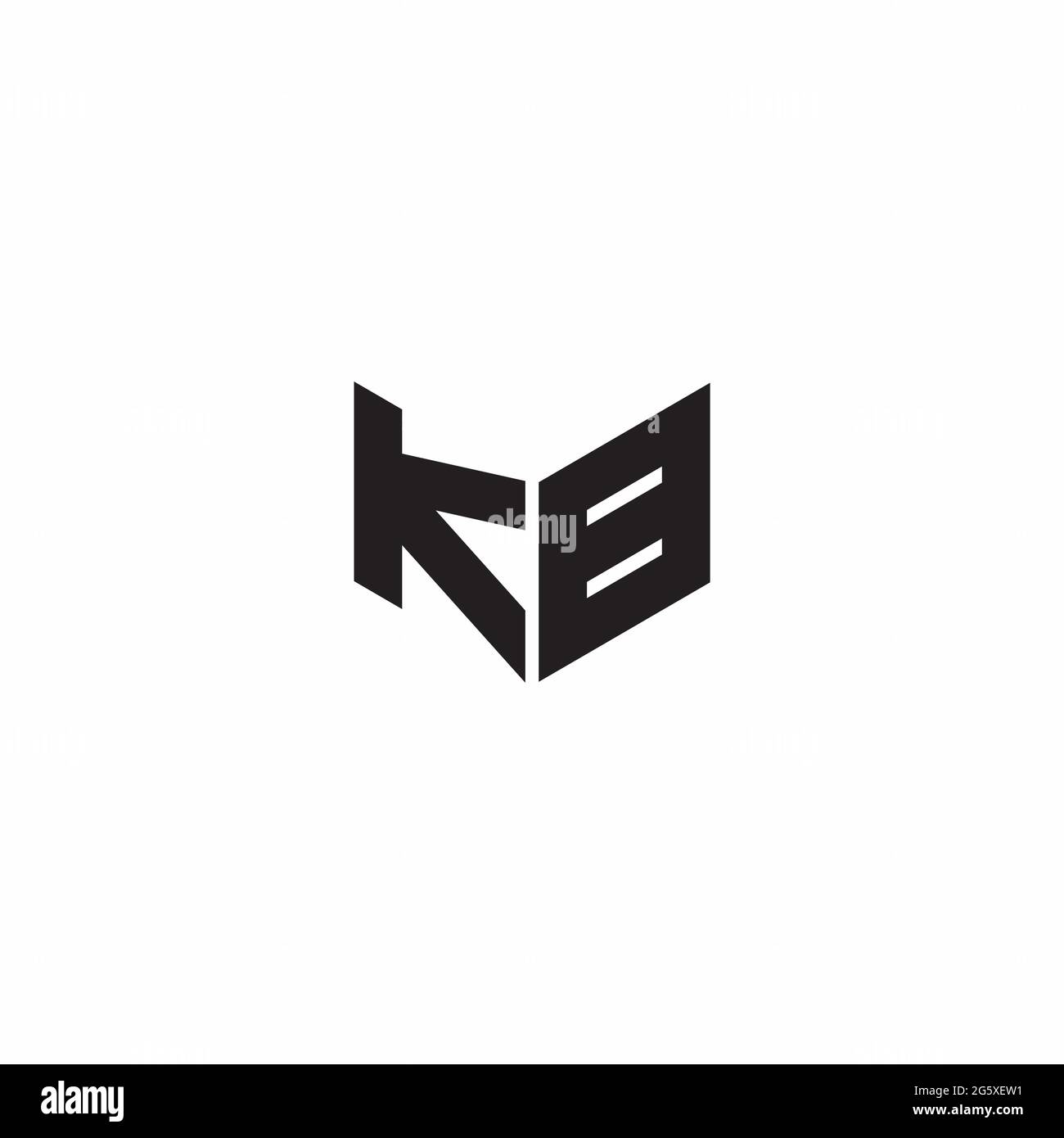 Logo Letter Monogram Initial Designs Template Isolated on White ...