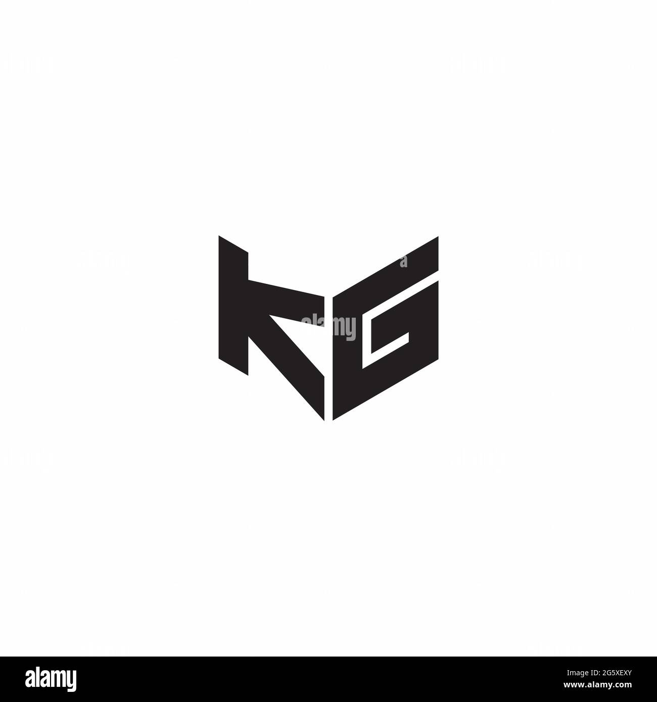Kg initials logo Cut Out Stock Images & Pictures - Alamy