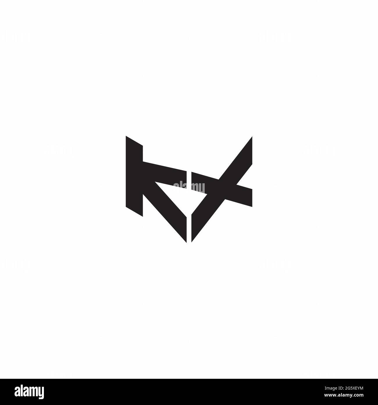 Logo Letter Monogram Initial Designs Template Isolated on White ...