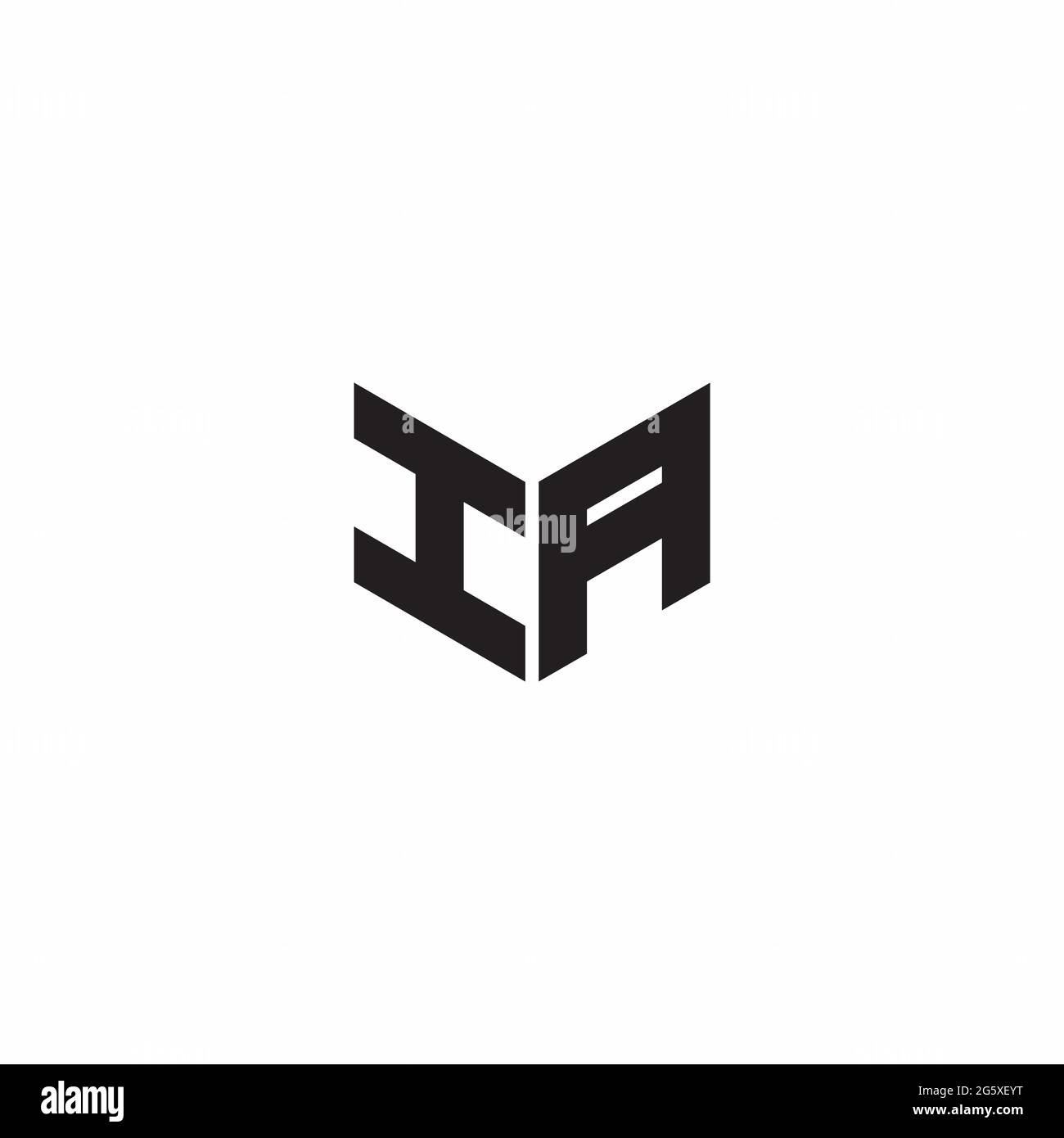 Logo Letter Monogram Initial Designs Template Isolated on White ...