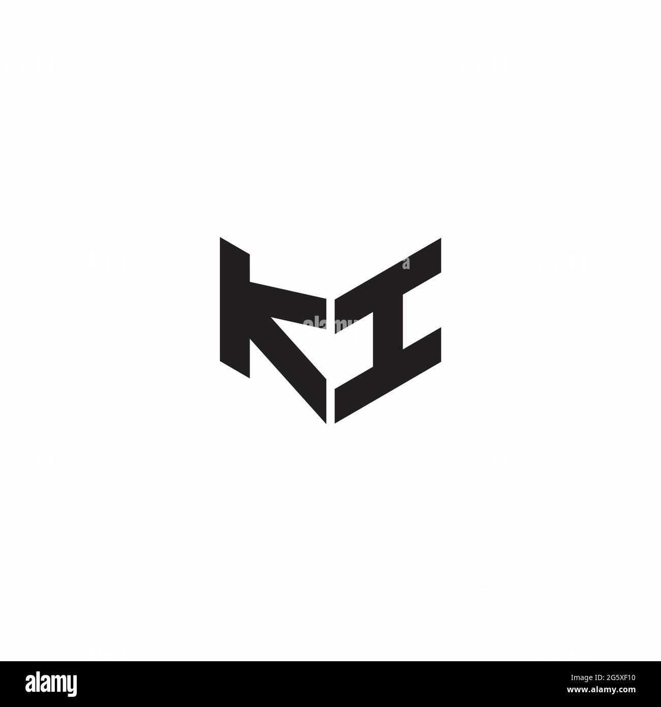 Logo Letter Monogram Initial Designs Template Isolated on White ...