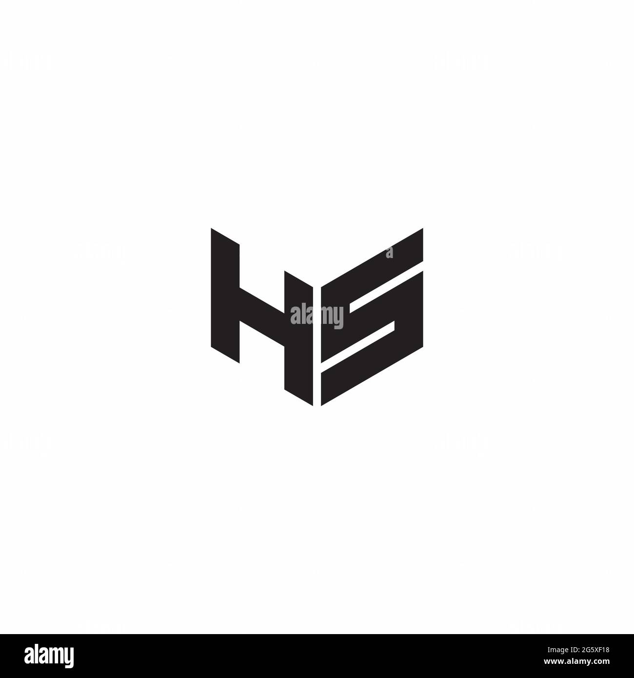 Letter hs logo Stock Vector Images - Alamy
