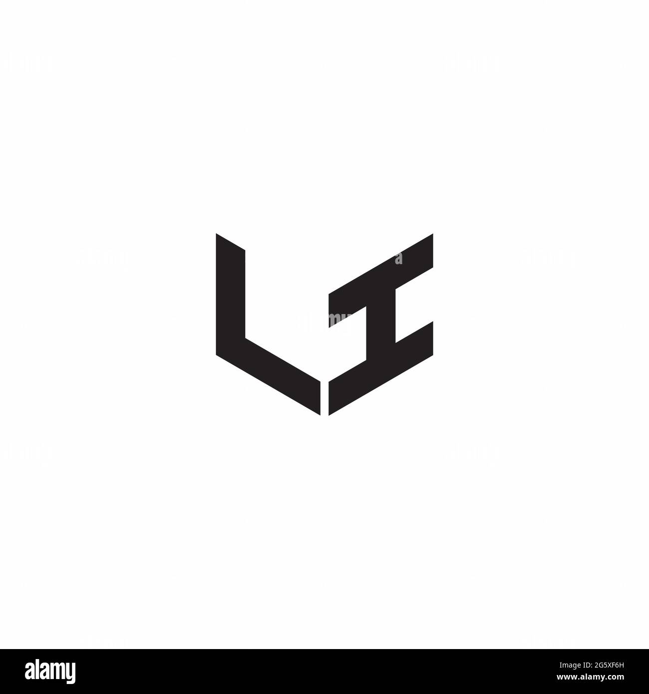 Logo Letter Monogram Initial Designs Template Isolated on White ...